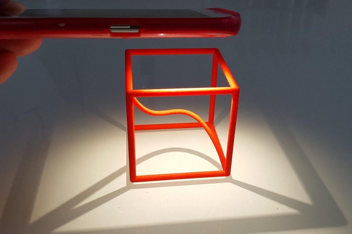 Space curve in a cube without projections (1a) – mathematical ...