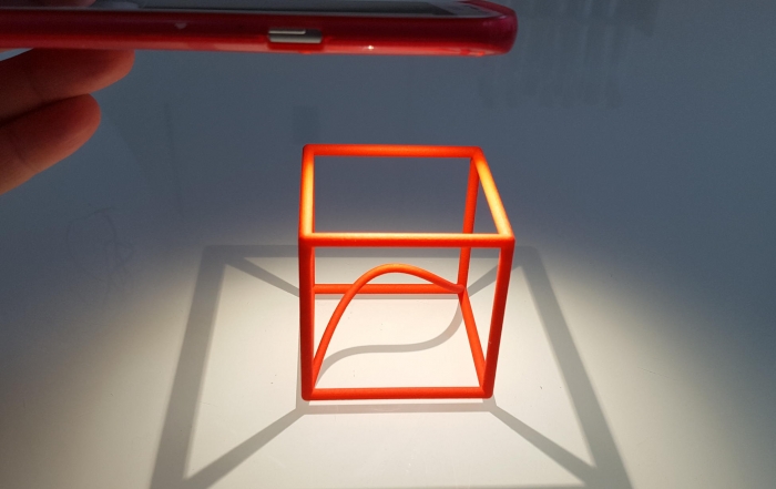 Space curve in a cube without projections (1a) – mathematical ...